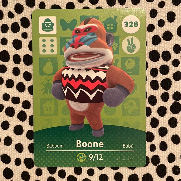 Other | Genuine Acnh Boone Amiibo Card | Poshmark